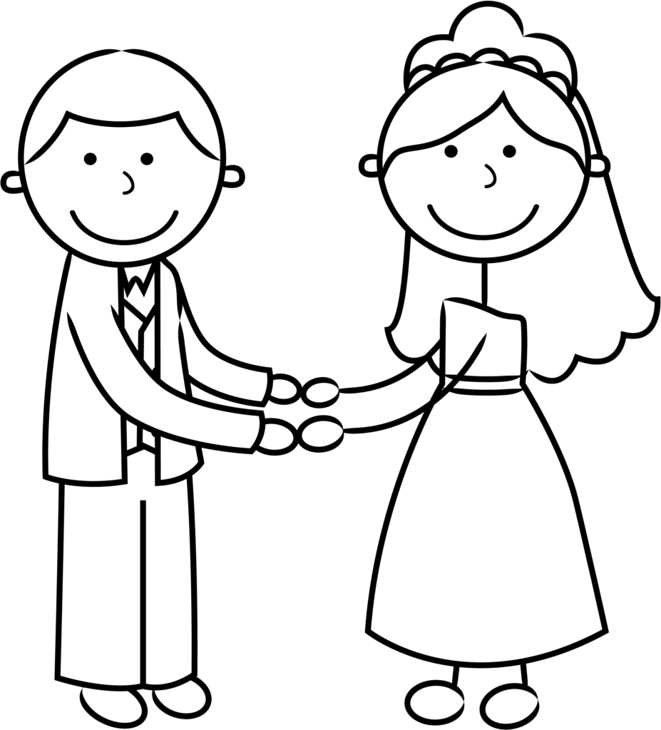 wedding stick figure-4 - DTF PrintCo